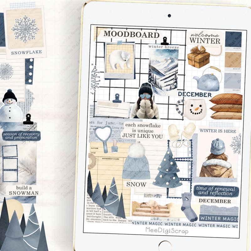 Winter Mood Board - Etsy