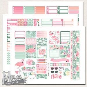 Summer Planner Stickers Printable Weekly Kit for Erin Condren - Etsy