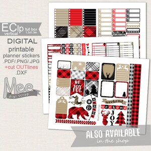 Christmas Digital Paper,buffalo Plaids Digital Papers,scrapbook Digital ...