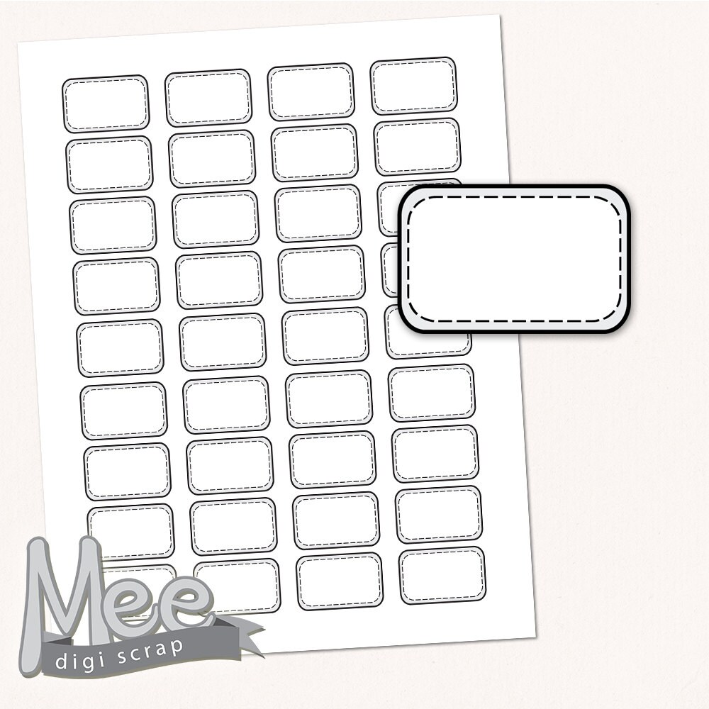 Plain White Stickers - Etsy