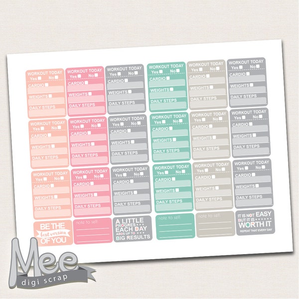 Fitness Printable - Etsy
