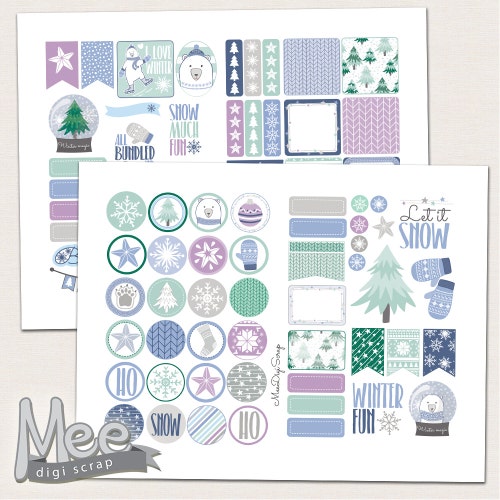 Winter Digital Planner Stickers Goodnotes Stickers Ipad | Etsy