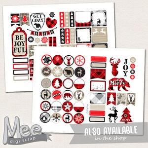 Christmas Digital Paper,buffalo Plaids Digital Papers,scrapbook Digital ...