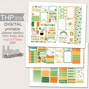 March Planner Stickers Printable for Use in Happy Planner,st. Patricks ...