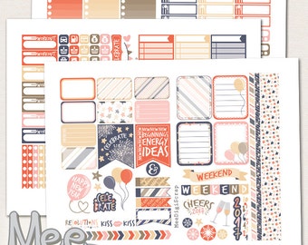 Summer Planner Stickers Printable Weekly Kit for Erin Condren - Etsy