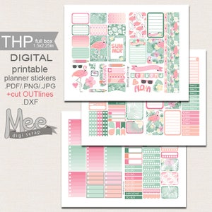 Summer Planner Stickers Printable Kit for Classic Happy Planner ...