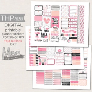 Printable Planner Stickers, Kit for Use in the Happy Planner,printable ...
