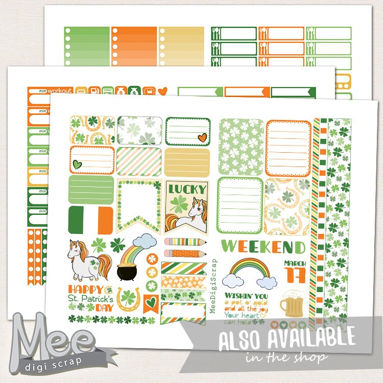 St. Patricks Day Printable Washi Tapemarch Washi - Etsy