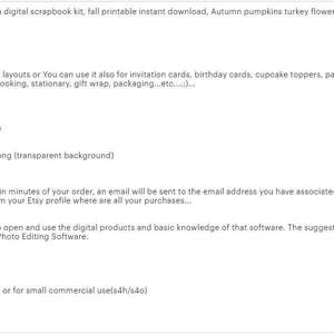 Thanksgiving Digital Papers and Clip Art,digital Scrapbook Kit,fall ...