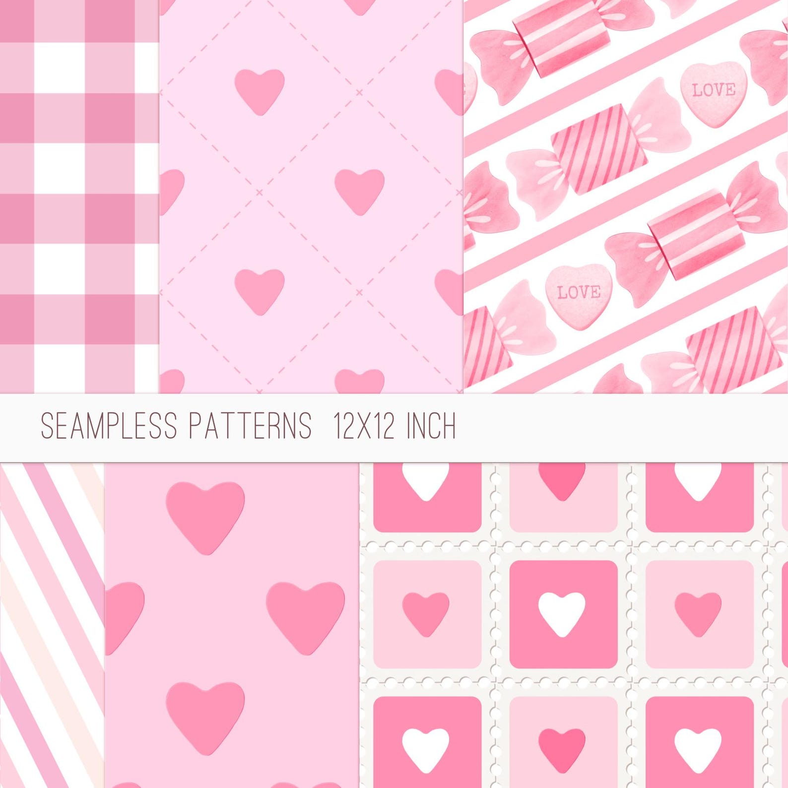 Valentine's Day Seamless Pattern Background,valentine Digital ...