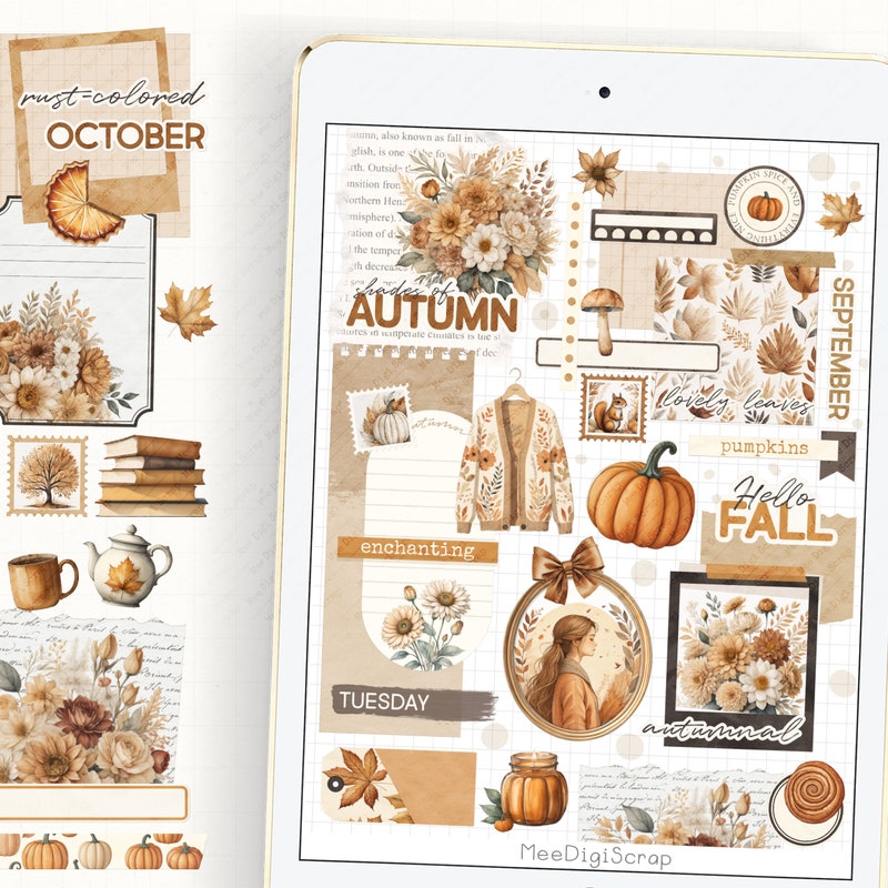 Autumn Stickers - Etsy