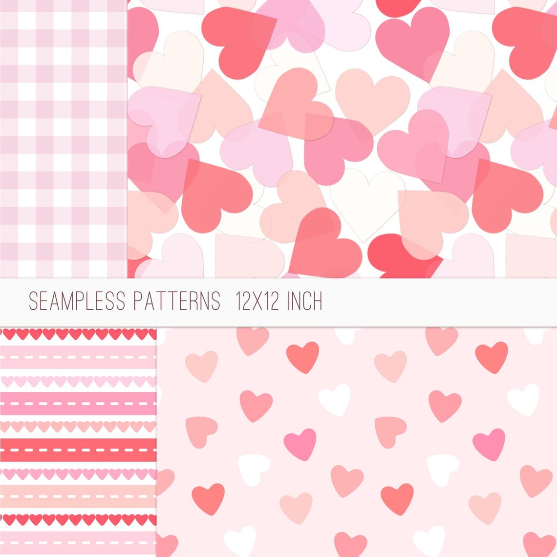 Valentine's Day Seamless Pattern Background,valentine Digital ...