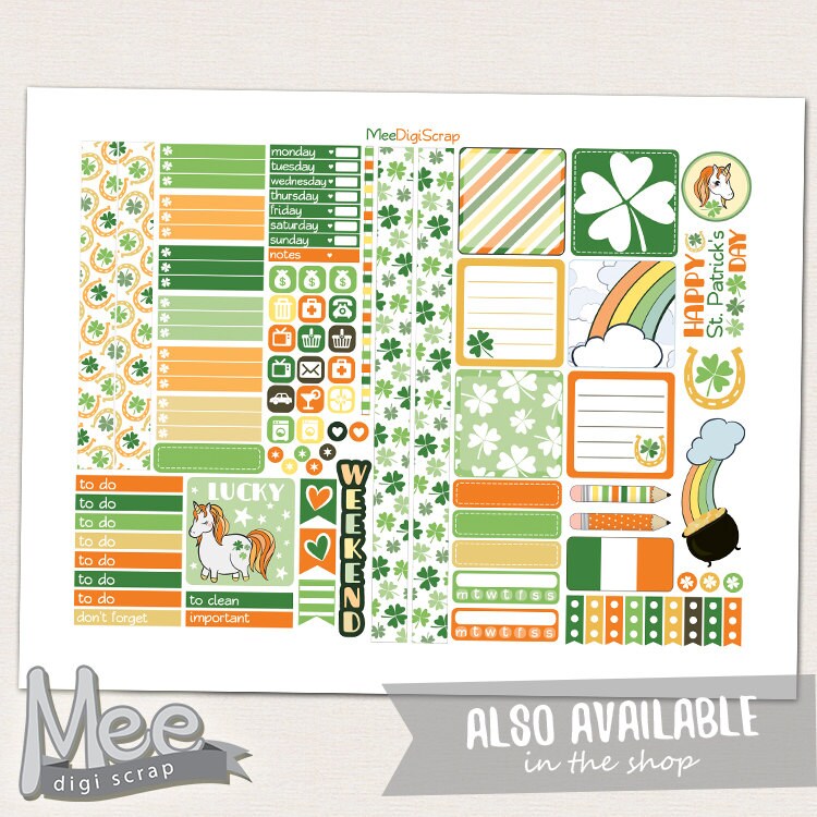 St. Patricks Day Printable Washi Tapemarch Washi - Etsy