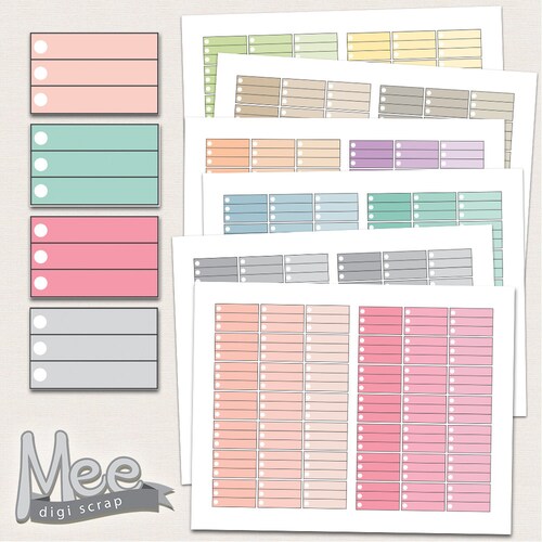 Printable Planner Stickers Kit for Use in the Happy - Etsy