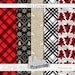 Christmas Digital Paper,buffalo Plaids Digital Papers,scrapbook Digital ...