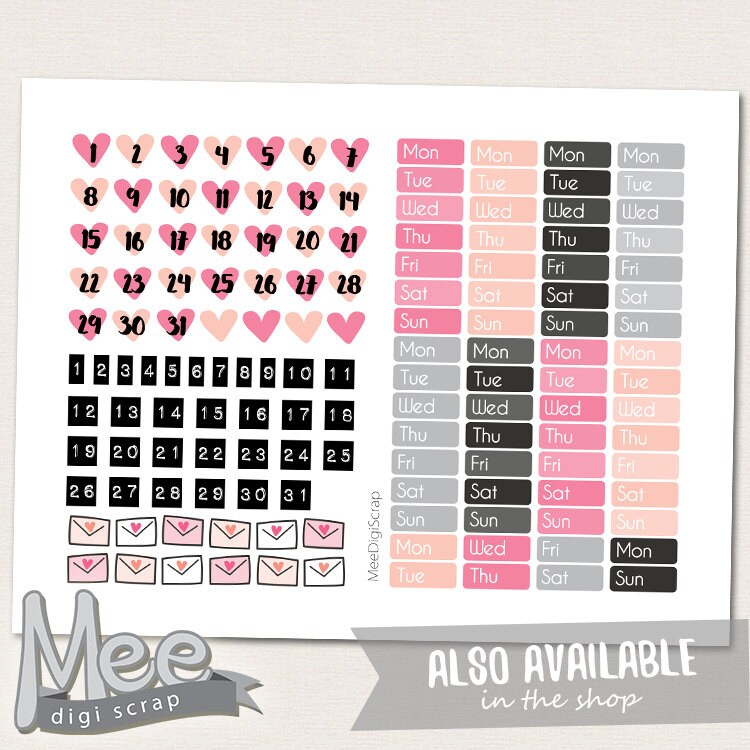 Printable Planner Stickers Kit for Use in the Happy - Etsy