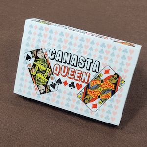 Canasta Queen Playing Card Box That Features 4 Queens From a Deck of ...