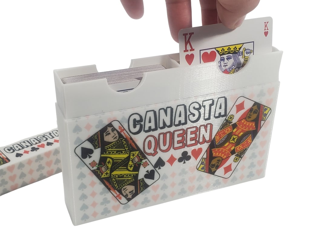 Canasta Queen Playing Card Box That Features 4 Queens From a - Etsy