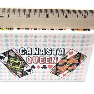Canasta Queen Playing Card Box That Features 4 Queens From a Deck of ...