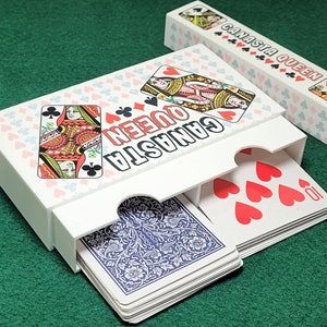 Canasta Queen Playing Card Box That Features 4 Queens From a Deck of ...