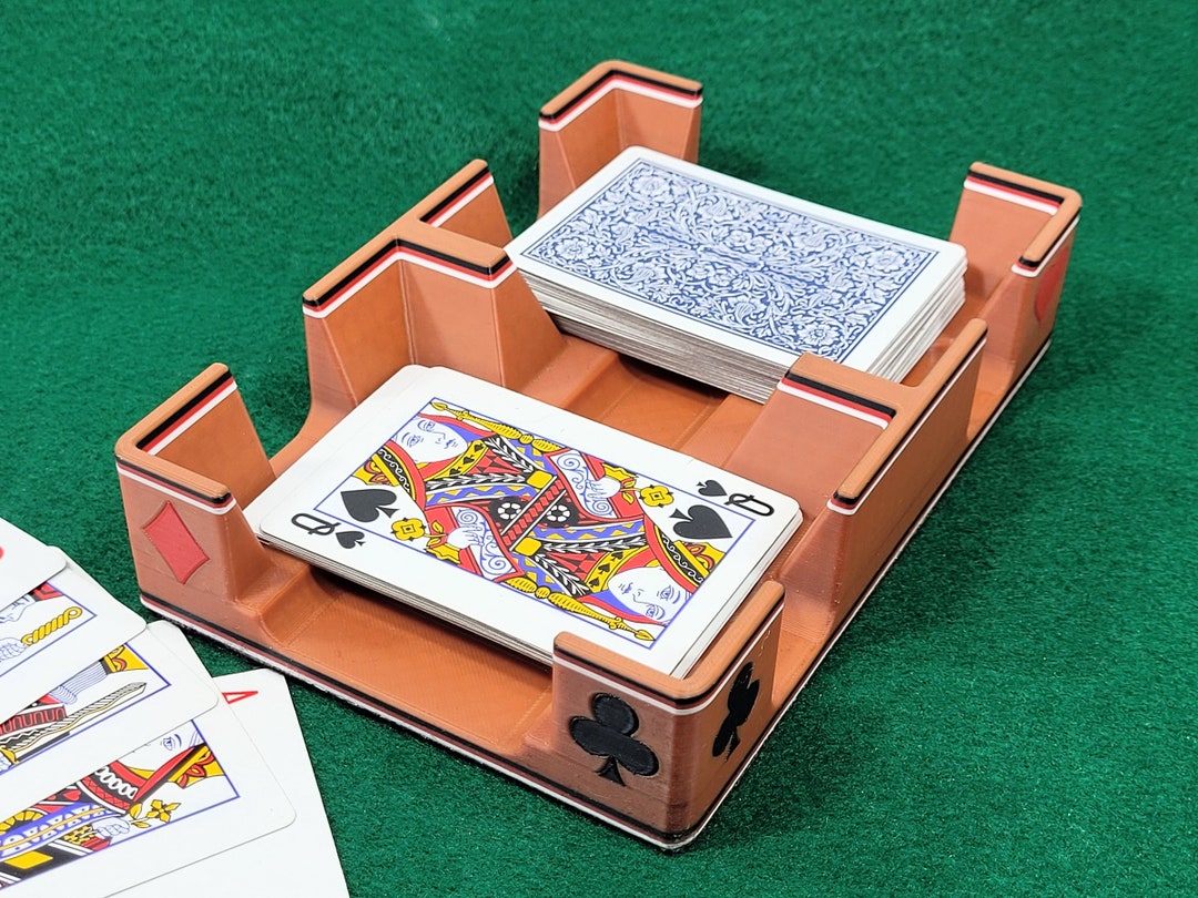 Ritzy Playing Card Tray With COPPER, Suited Design Built Into the ...