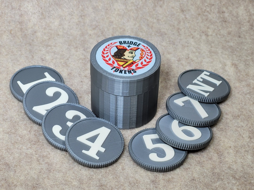 Bridge+ Bid Plastic Token Set - Show Bids | Bid Indicator | Includes No ...