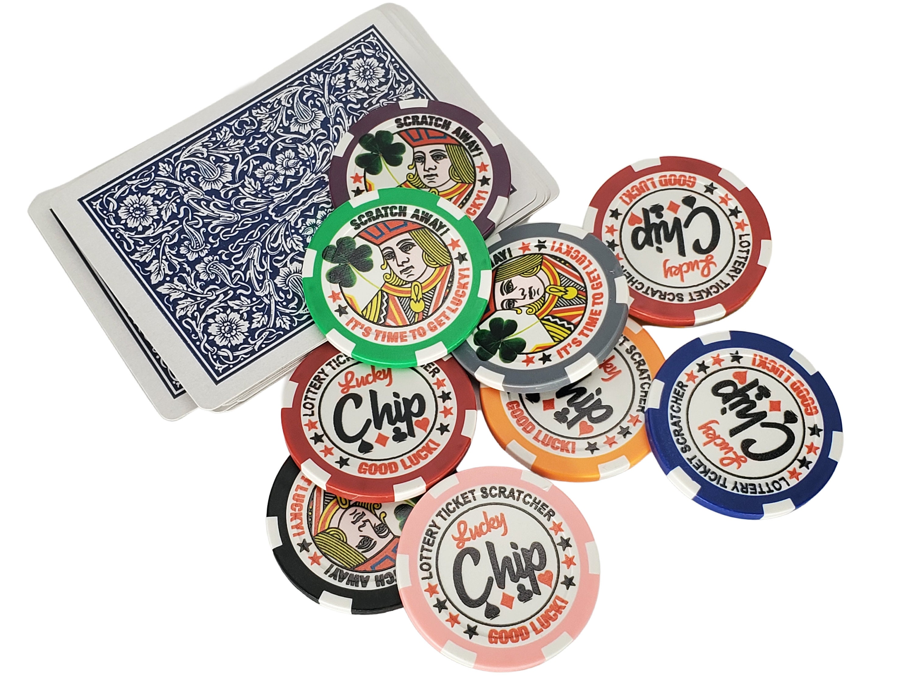 Lucky Lottery Ticket Scratcher Poker Chips - Pack of 10 - Etsy