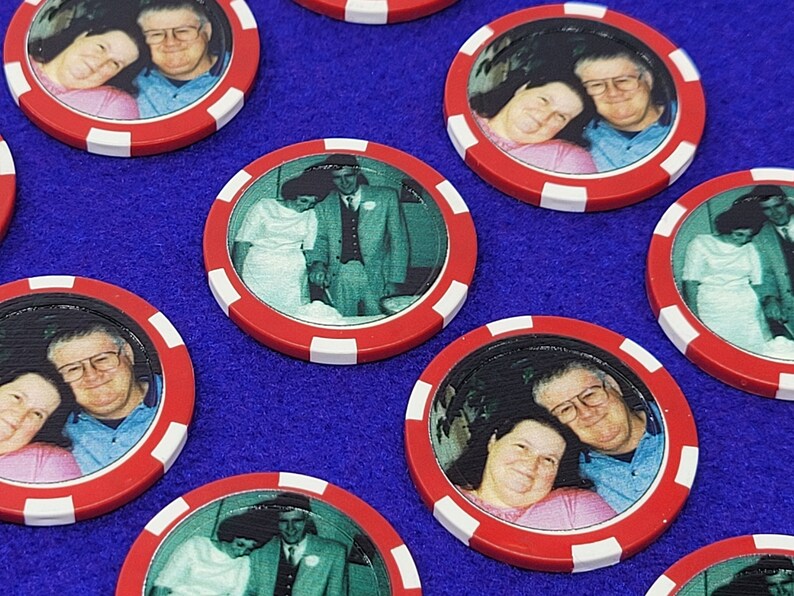 Personalized Photo Poker Chips: Custom Casino Game Gift - Etsy