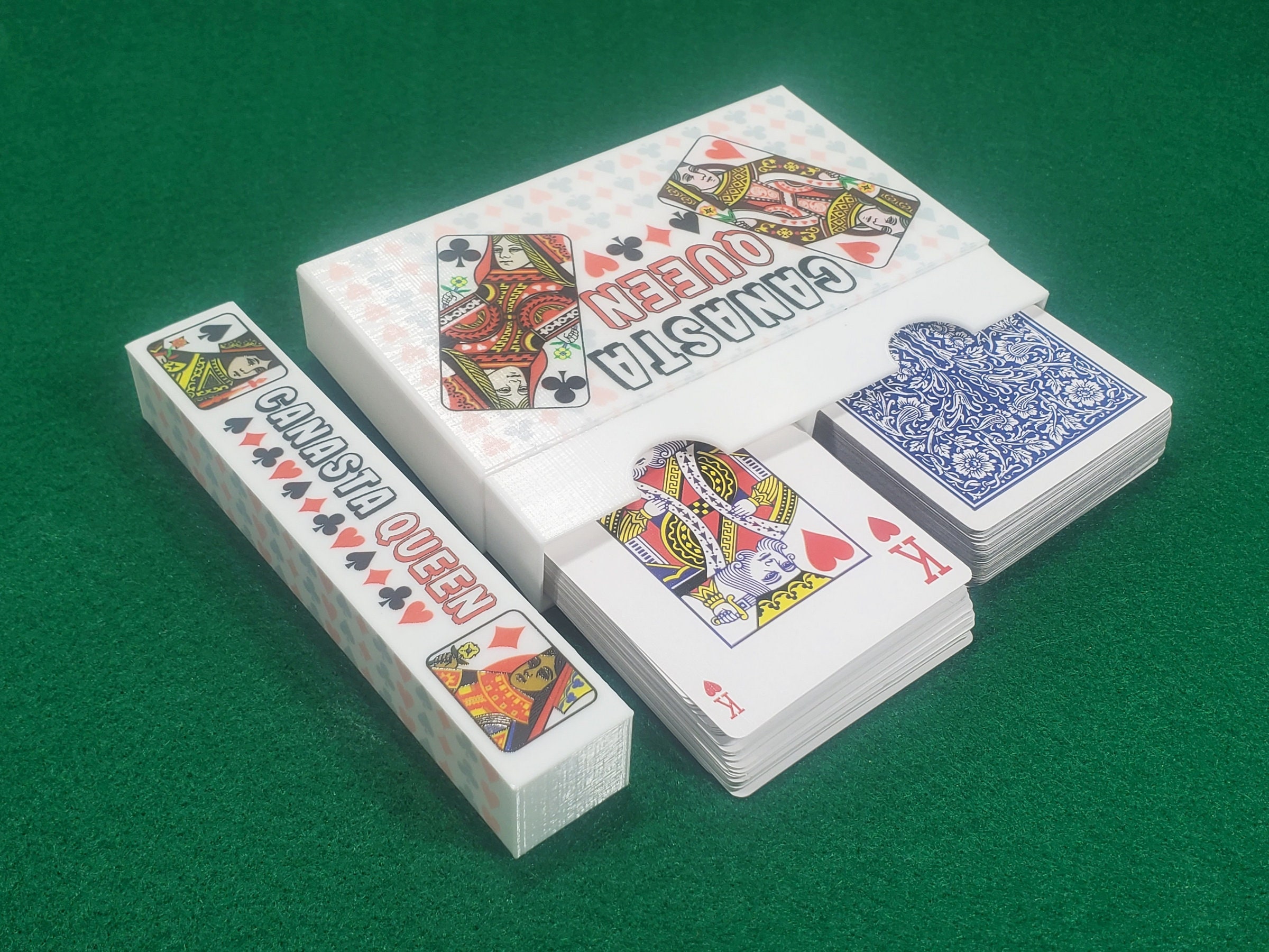 Canasta Queen Playing Card Box That Features 4 Queens From a - Etsy