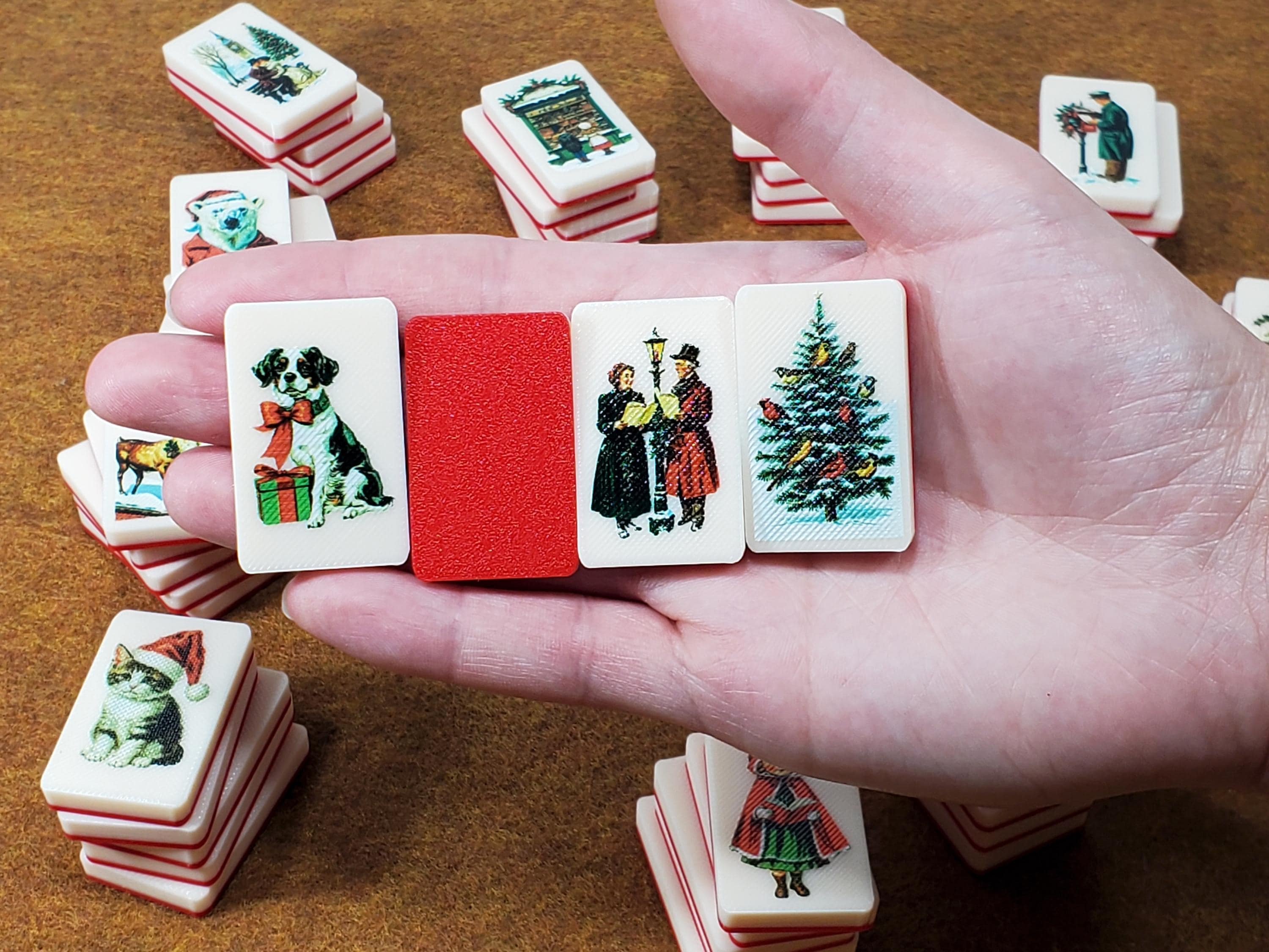 Christmas Mahjong Tile Game: Seaside Escape, Memory Match - Made in USA ...