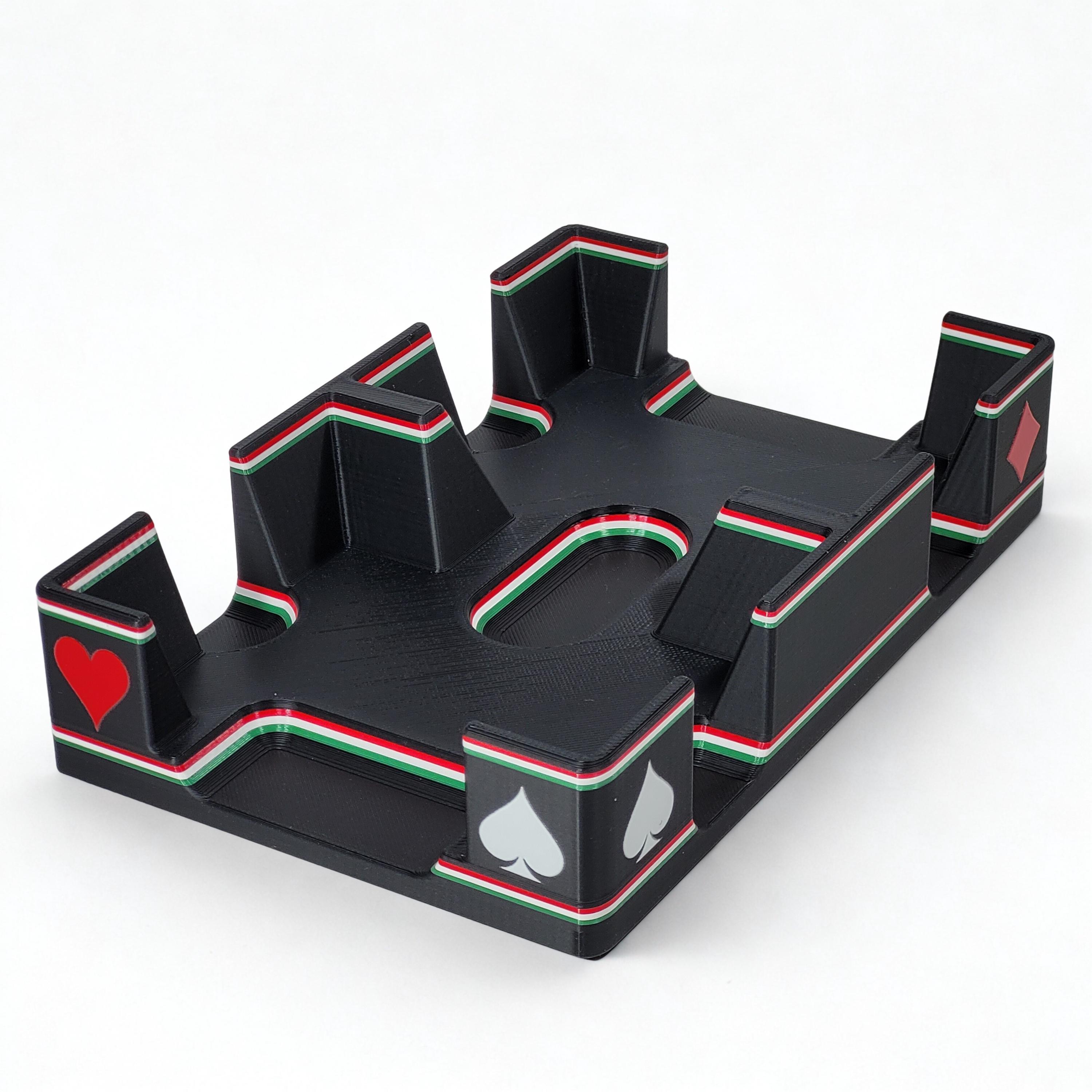 Suited Playing Card Tray: Ritzy Design, Draw & Discard Canasta and ...