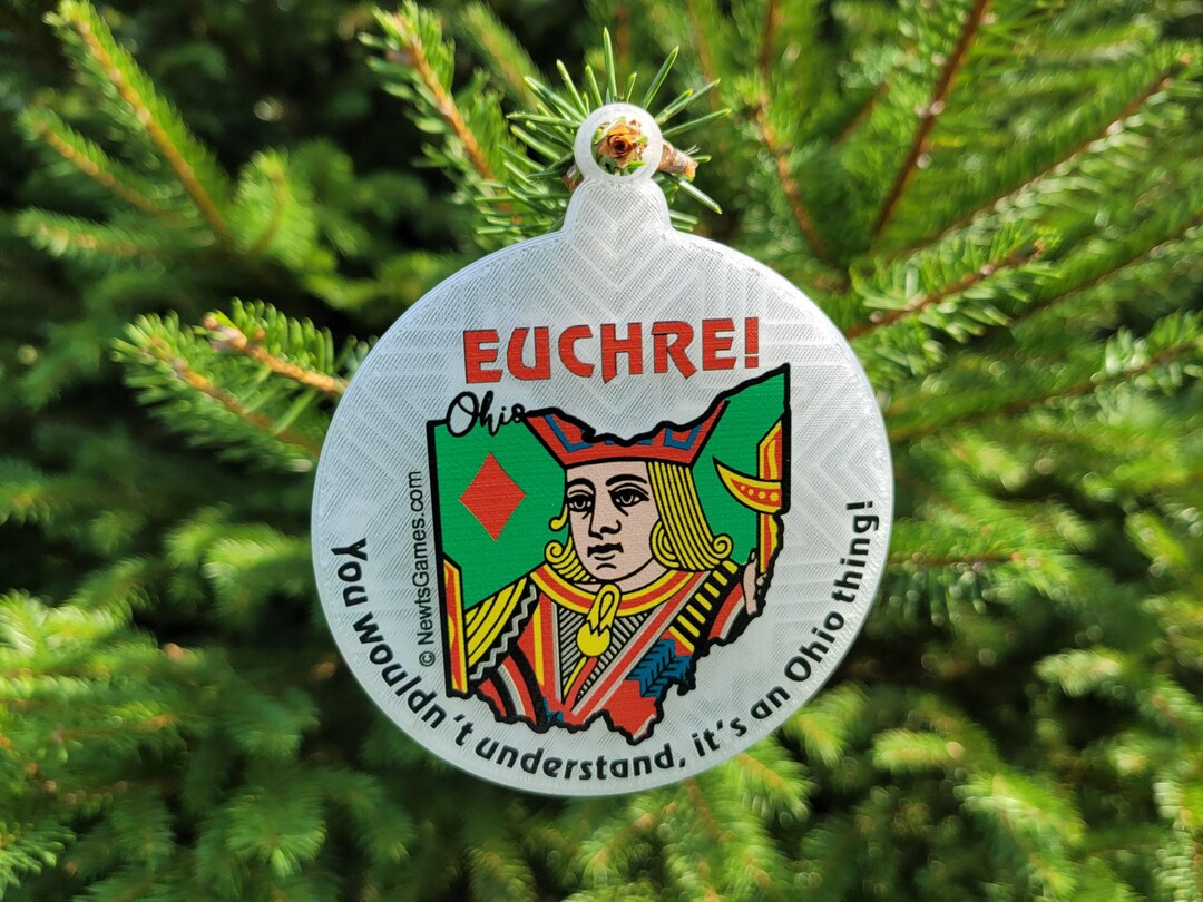 Euchre: You Wouldn't Understand...christmas Ornament for Ohio, Michigan, Pennsylvania or Indiana ...