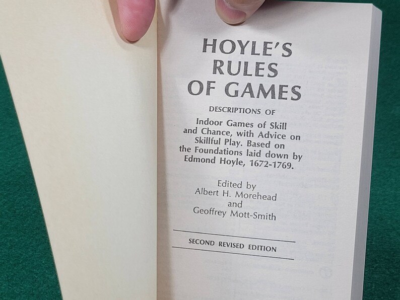 Vintage Hoyle's Rules of Games: US Playing Cards Paperback - Etsy