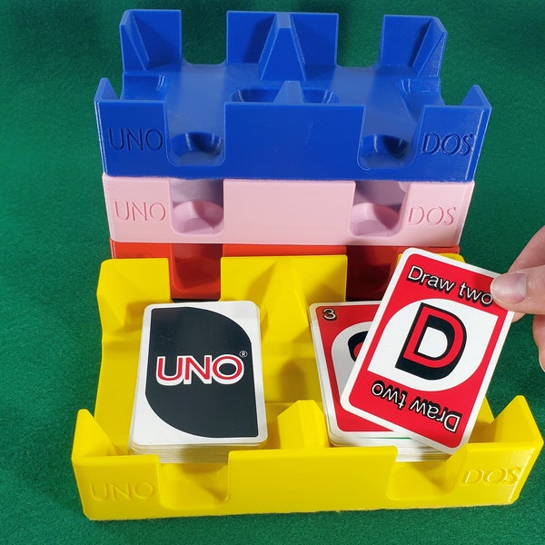 Uno Card Holder Card - Etsy