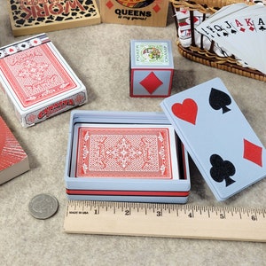 Personalized Playing Card Box Holder With Pips (hearts, Clubs, Diamonds ...