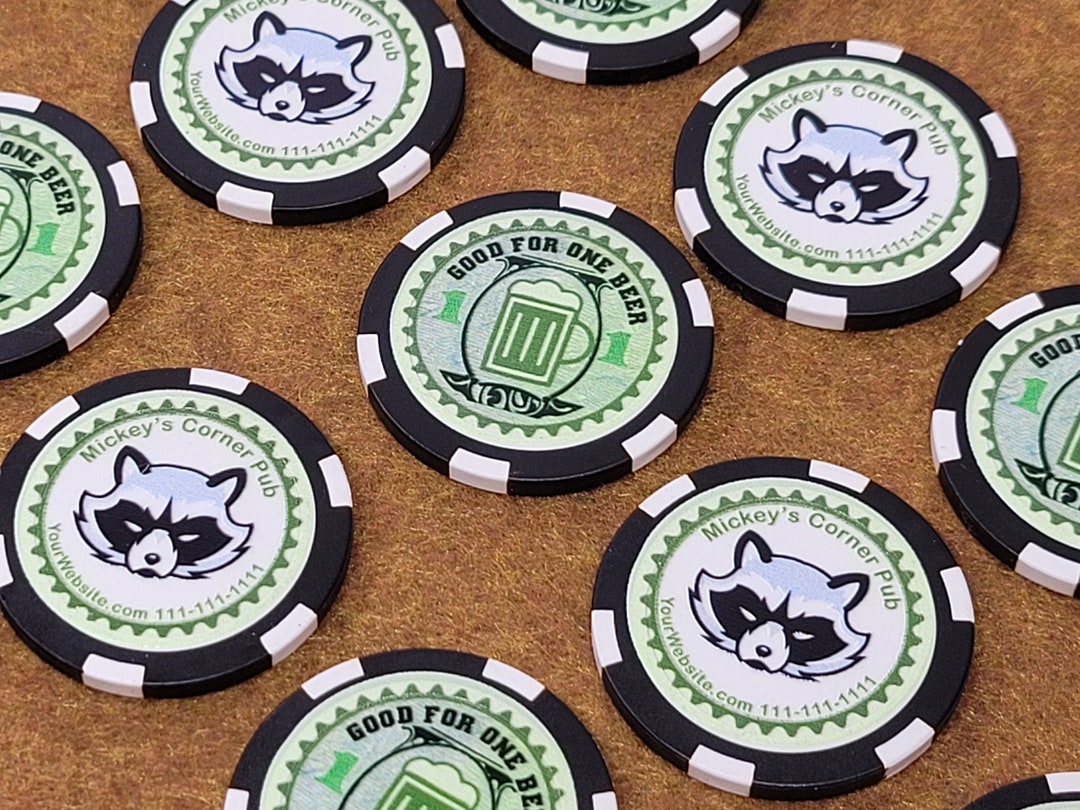 Drink Token Poker Chips Personalized With Your Photo - Poker Chip Drink ...