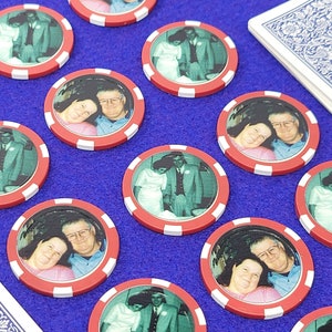 Personalized Photo Poker Chips: Custom Casino Game Gift - Etsy