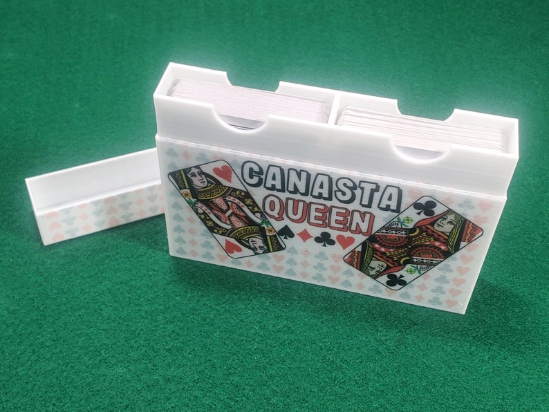 Canasta Queen Playing Card Box That Features 4 Queens From a - Etsy