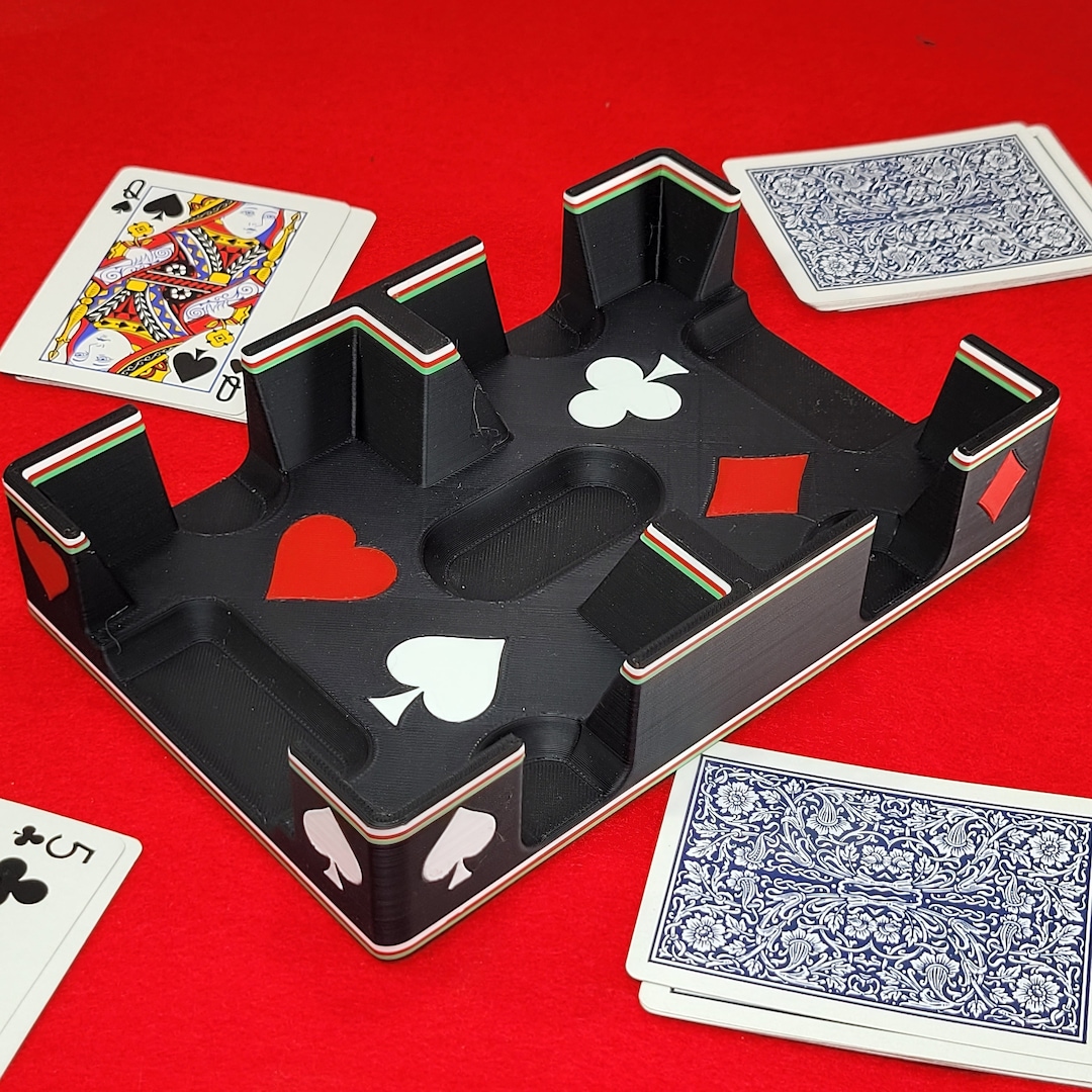 Ritzy Playing Card Tray, Suited Design Built Into the Holder! Cardian 2 ...
