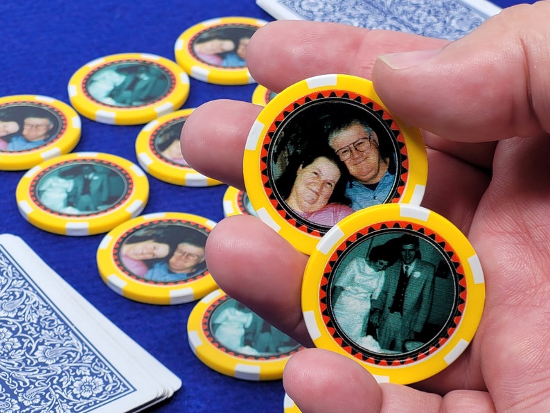 Personalized Photo Poker Chips: Custom Casino Game Gift - Etsy