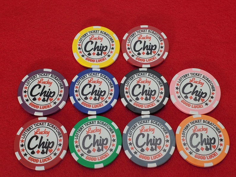 Lucky Lottery Ticket Scratcher Poker Chips - Pack of 10 - Etsy