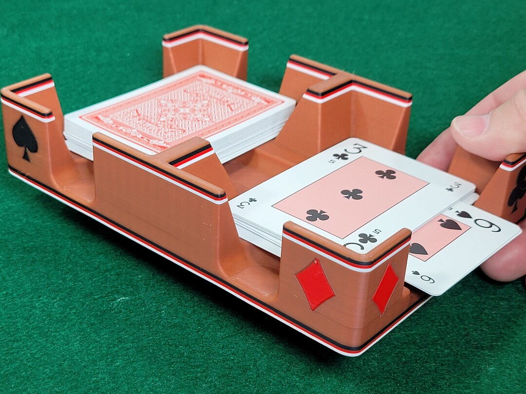 Ritzy Playing Card Tray With COPPER, Suited Design Built Into the ...