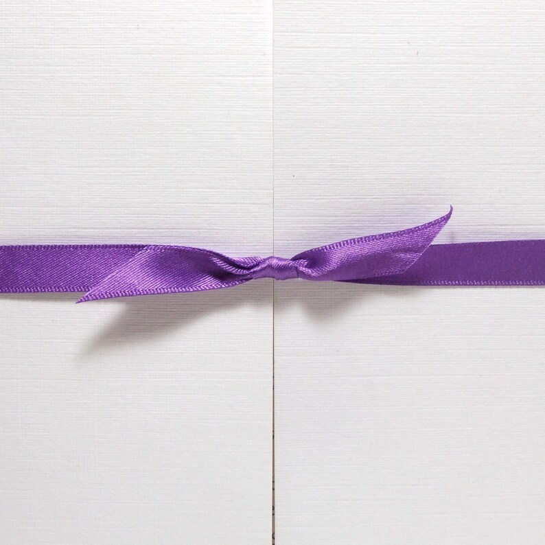 Gate Fold Ribbon Wedding Invitation - Etsy