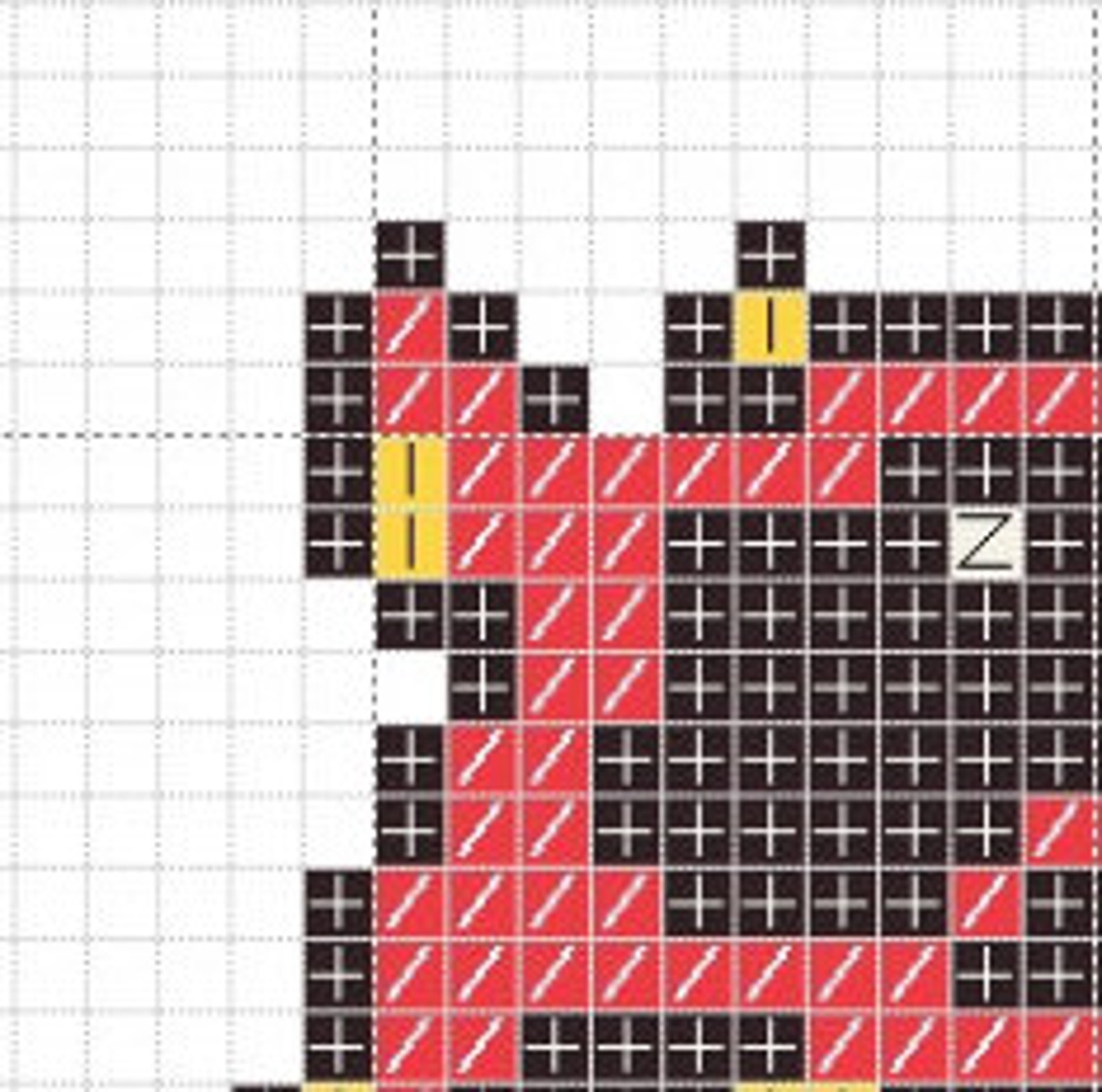 Dr. Mario Red Virus Downloadable Cross Stitch Pattern PDF File - Etsy