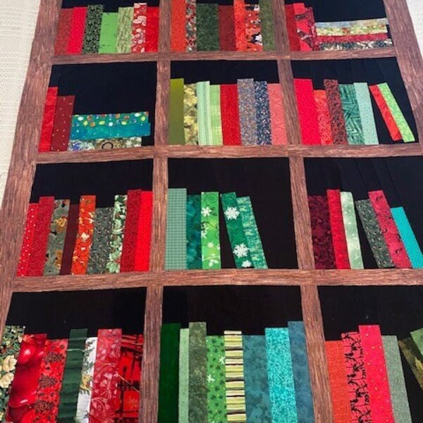 Bookcase Quilt Pattern - Etsy