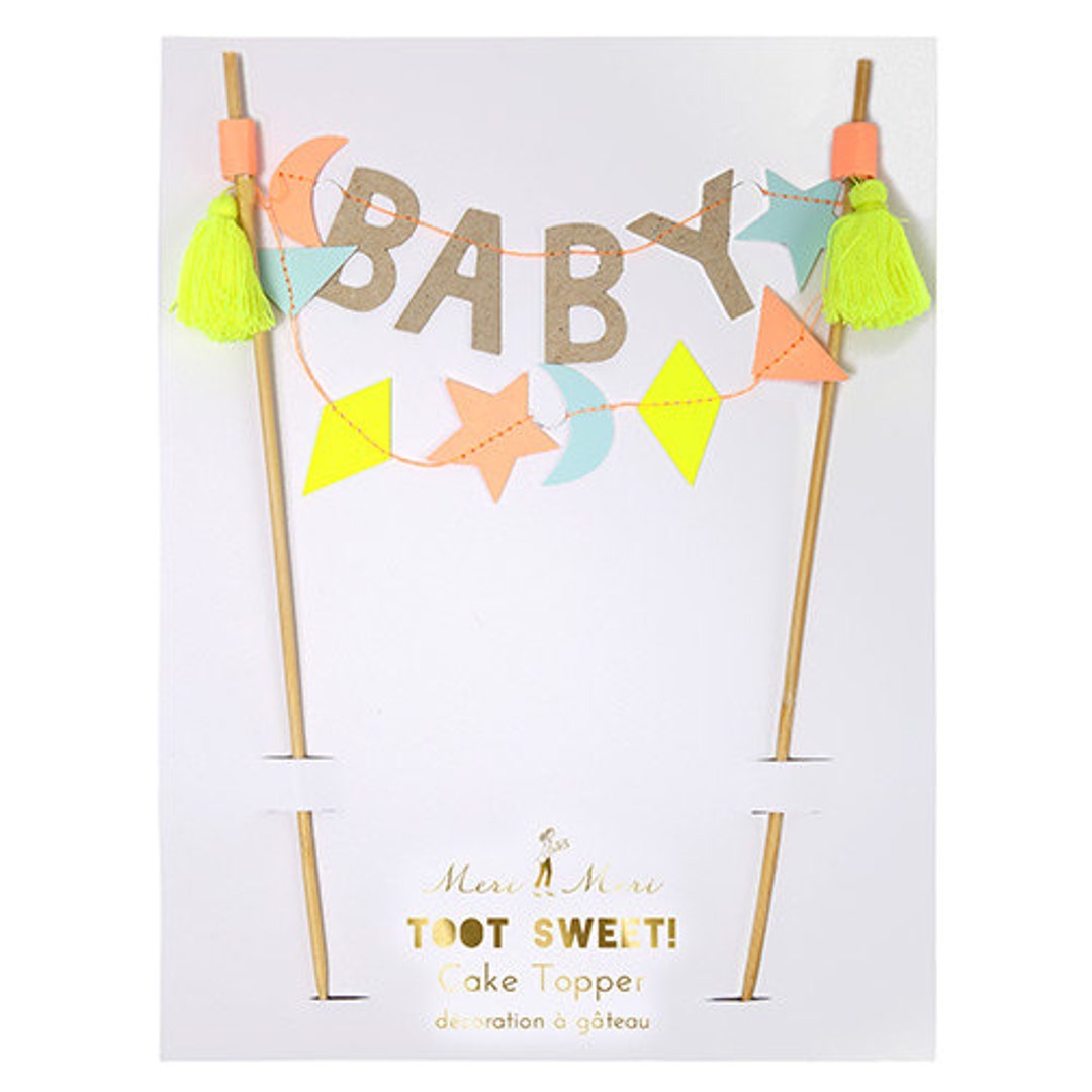 Baby Cake Topper, Adorable Baby Cake Topper With Tassels, Perfect Touch ...
