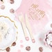 Pink Heart Wooden Cutlery, Set of 18 Wooden Cutlery Pieces Includes 6 ...