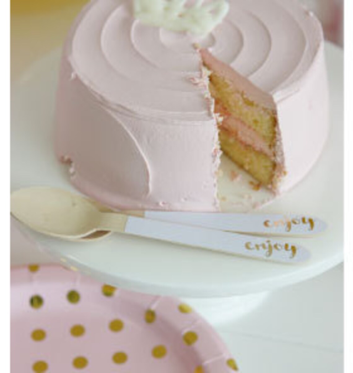 Pink Party Plates With Gold Polka Dots, Set of 12 Pink and Gold Paper ...