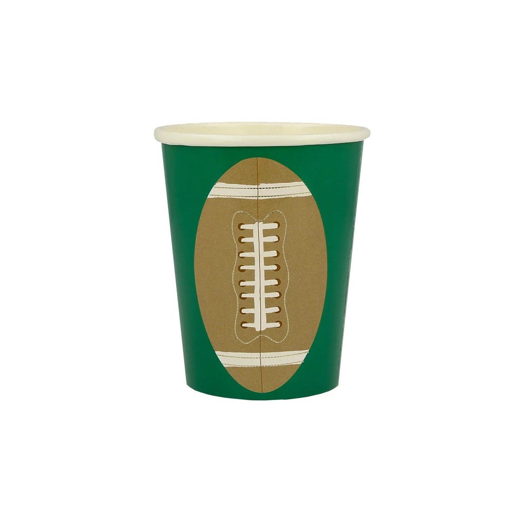 Football Cups, Set of 8 Football Cups, Holds 9 Ounces - Etsy