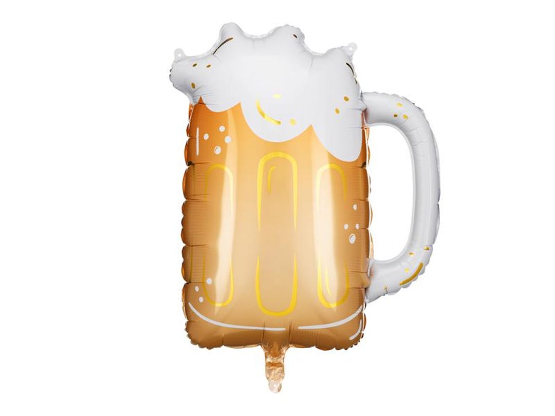 Giant Beer Mug Balloon, 26" Tall Mylar Beer Balloon With Suds - Etsy